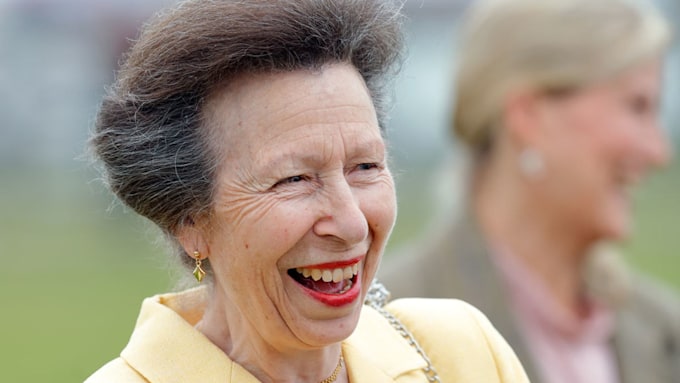 Princess Anne, 71, is a vision of spring in striking blouse and figure ...