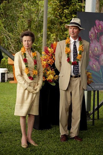 Princess Anne stuns in striking fitted suit and flower garland | HELLO!