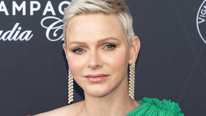 Princess Charlene steals the show in striking must-see dress on night ...