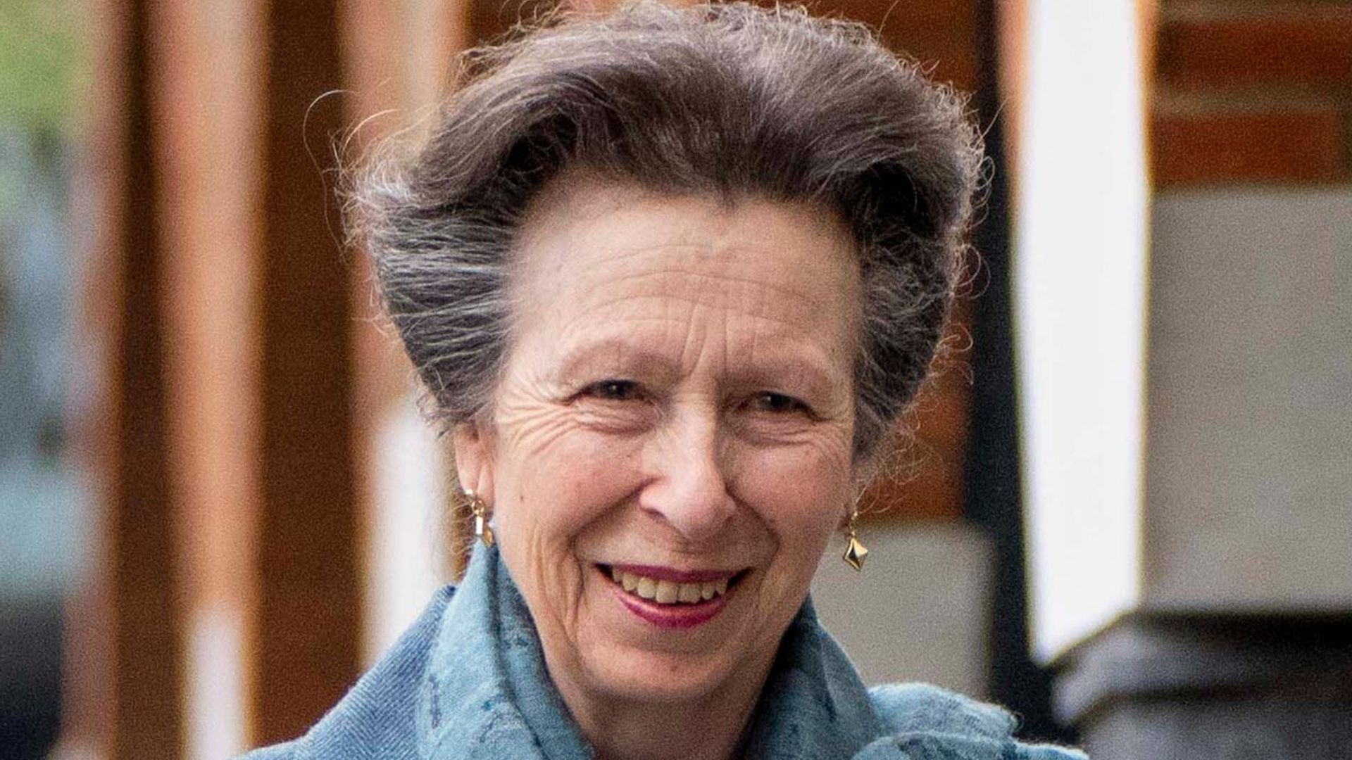 Princess Anne braves the heatwave in fitted dress and leather bag | HELLO!