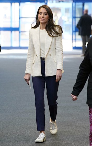 7 Kate Middleton-worthy white bouclé blazers to shop this season | HELLO!