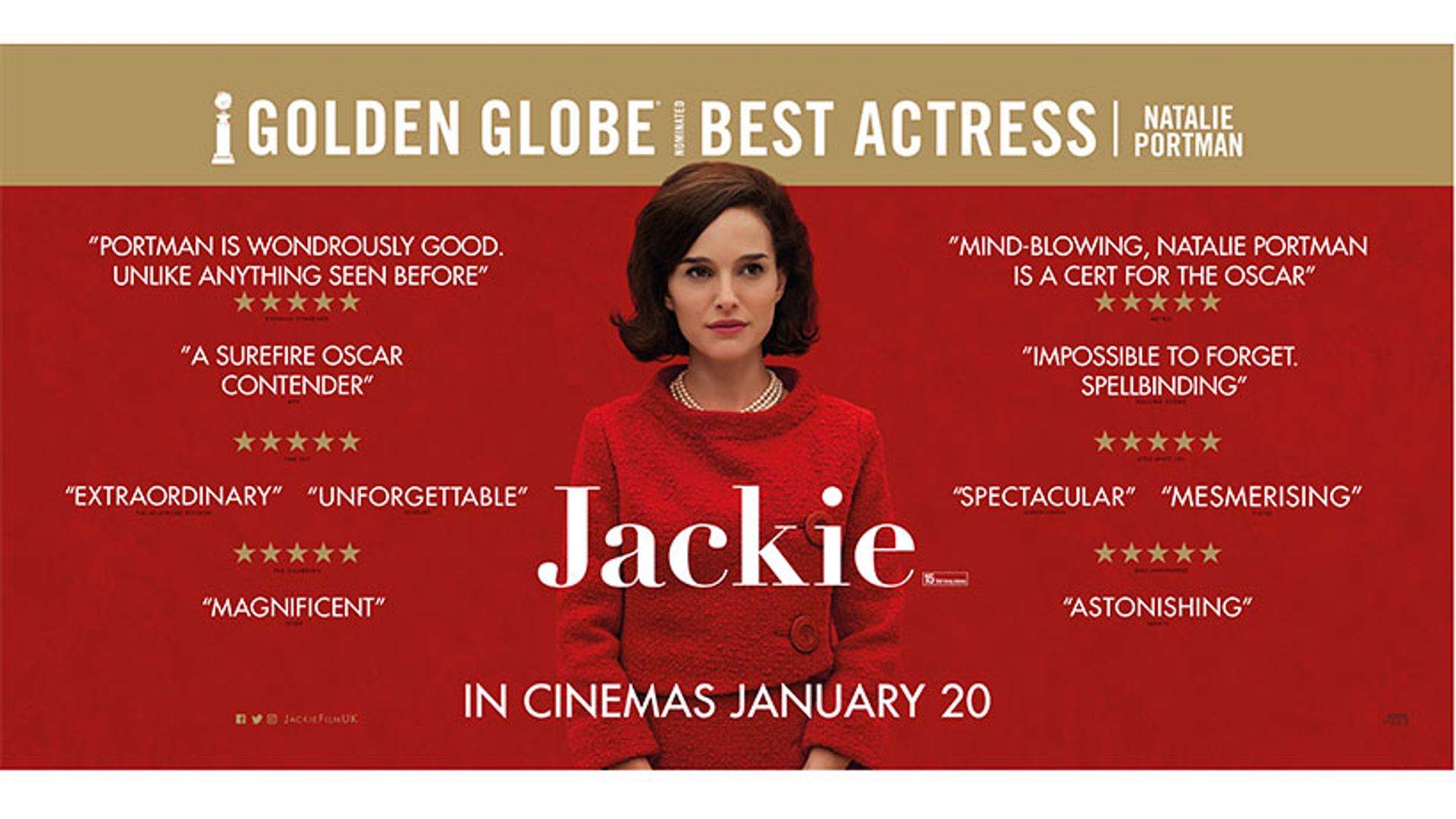 Win two VIP tickets to Natalie Portman's Jackie | HELLO!