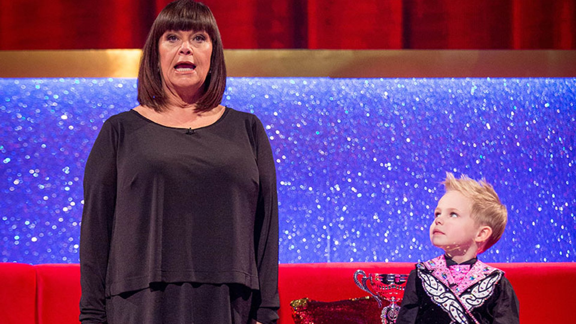 Dawn French interviews adorable dancing star Oscar on Little Big Shots ...