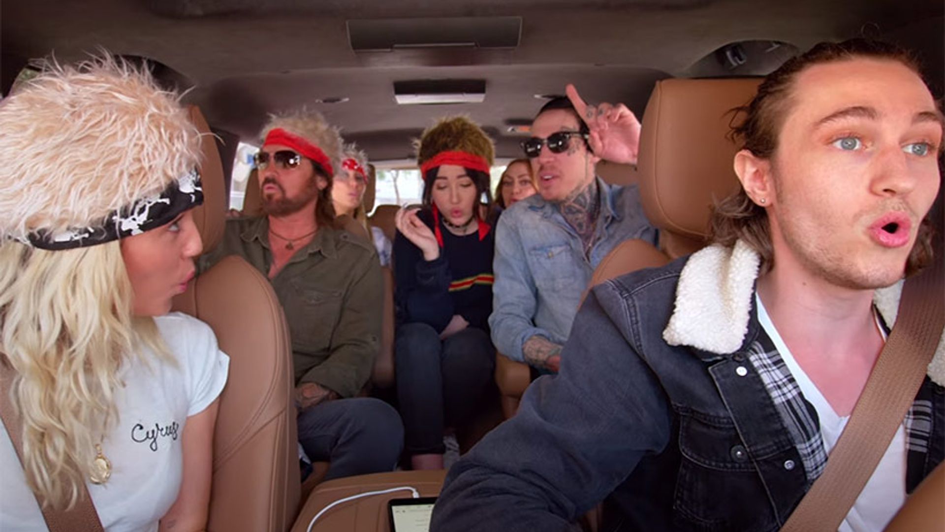 Miley Cyrus is joined by whole family in new Carpool Karaoke – watch ...