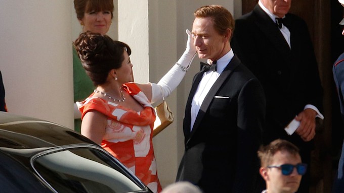 The Crown: First set images reveal Helena Bonham Carter as Princess ...