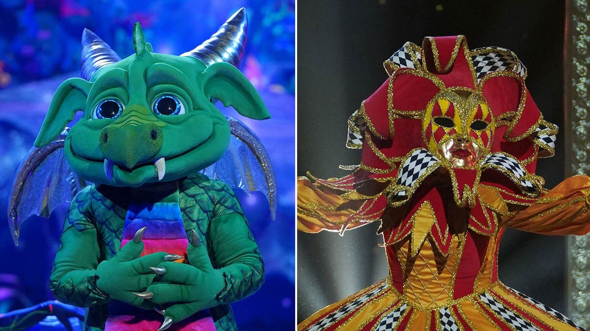 The Masked Singer: Dragon and Harlequin's identities revealed in latest ...