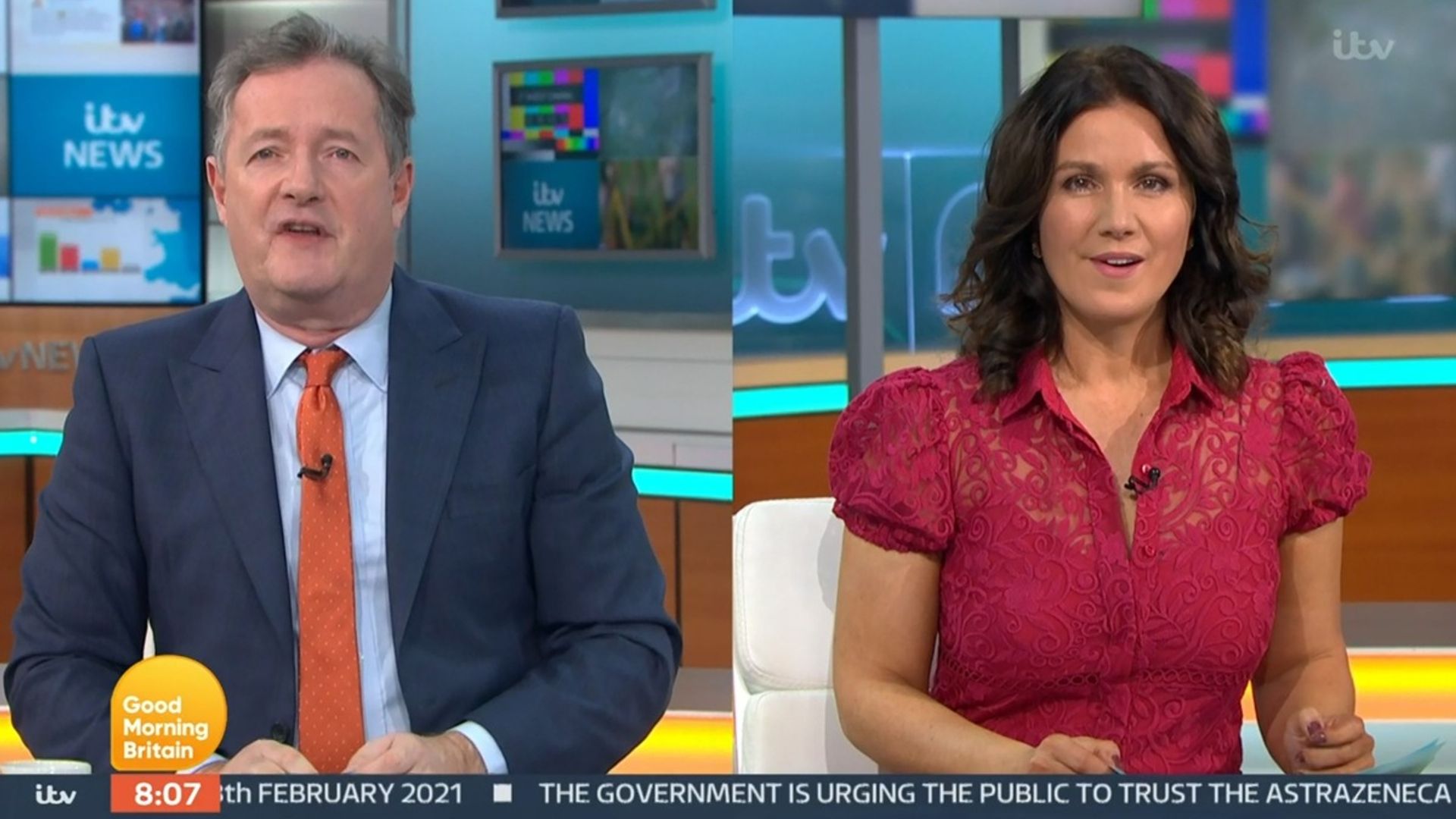Piers Morgan And Susanna Reid Admit Relationship Is Testy After Heated
