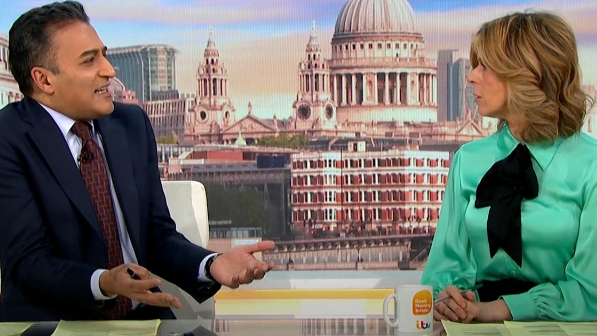 GMB star Kate Garraway surprised as co-star Adil Ray 'escalates' debate ... GMB star Kate Garraway surprised as co-star Adil Ray 'escalates' debate ...
