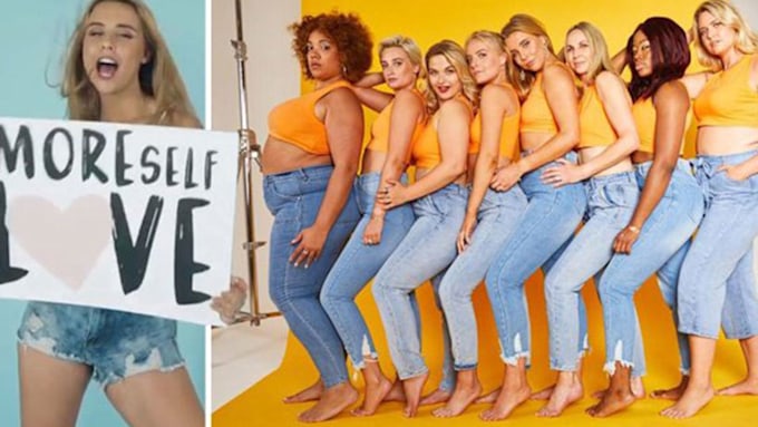 Clothing brand criticised for using size 12 model as star of body ...