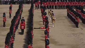 Queen's guard collapses at funeral outside Westminster Abbey - why do ...