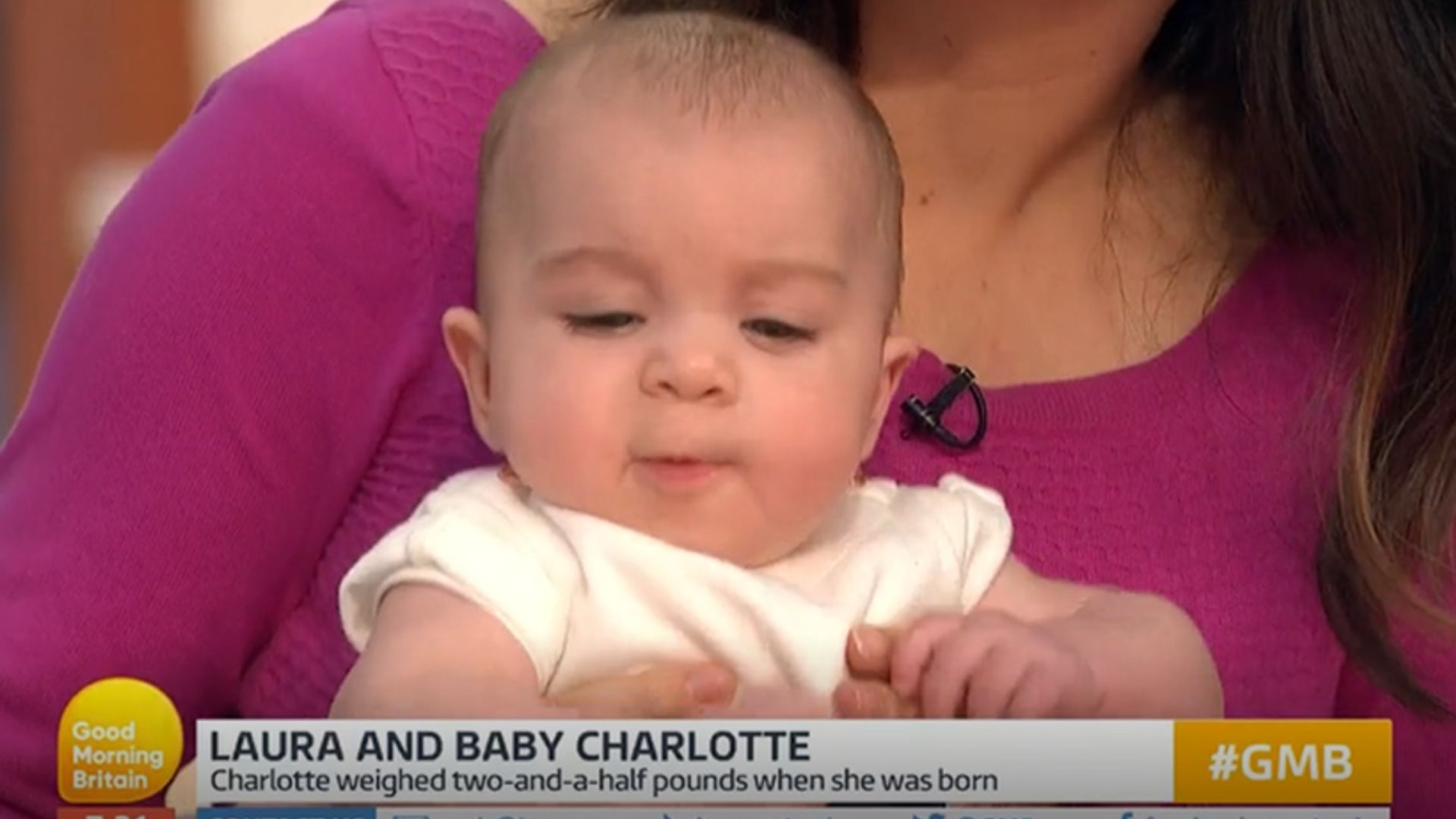 Laura Tobin introduces baby Charlotte on Good Morning Britain | HELLO!