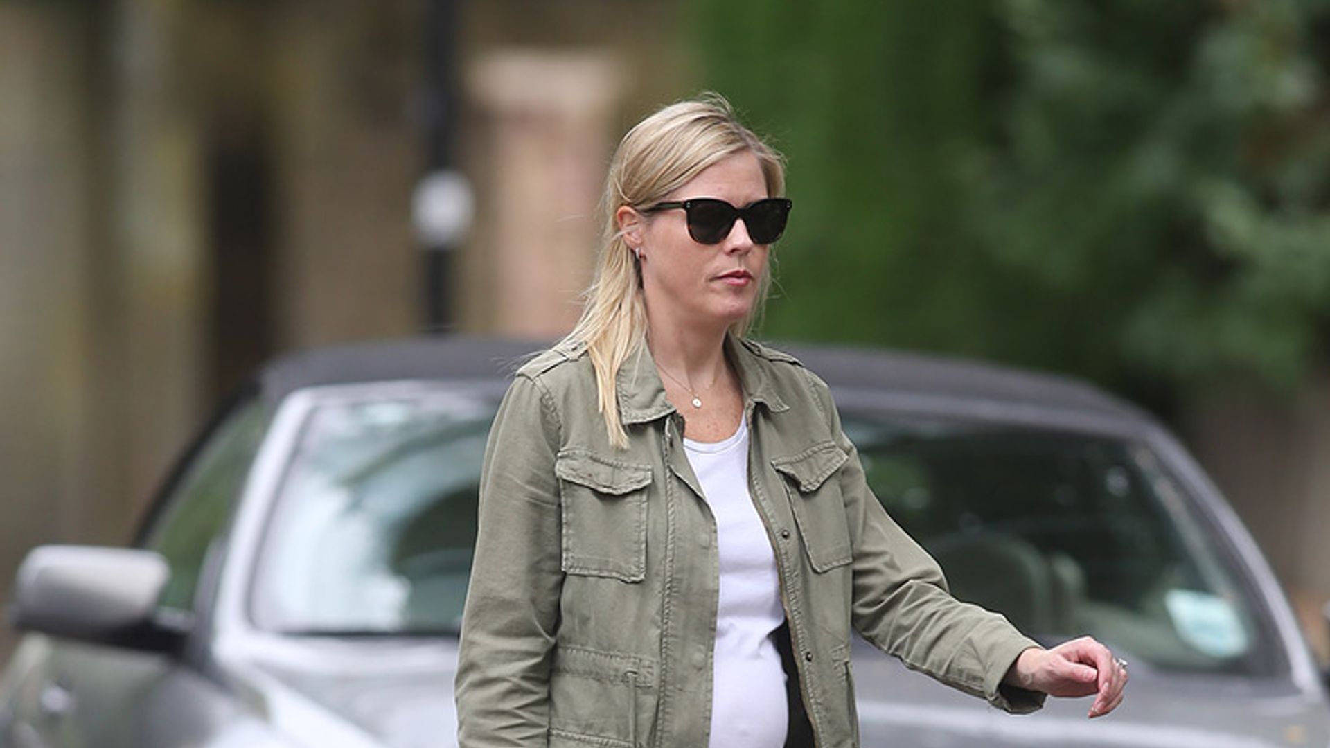 Ali Astall shows off her blossoming baby bump during solo outing | HELLO!