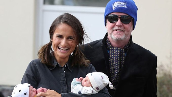 Chris Evans and wife Natasha reveal their baby twins' names | HELLO!