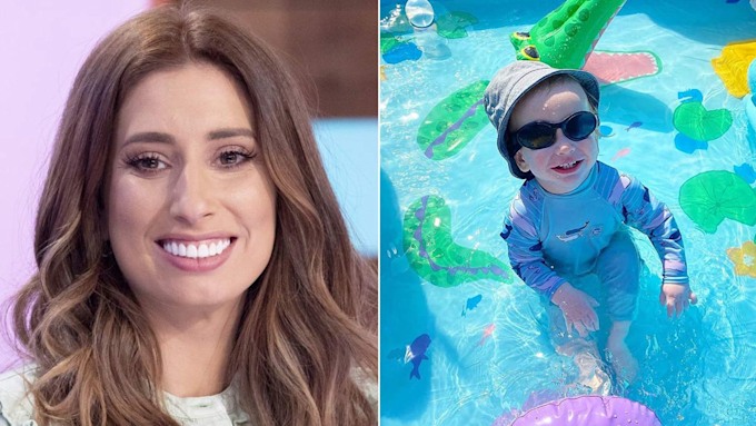 Stacey Solomon's son Rex has the most incredible garden inflatable for ...