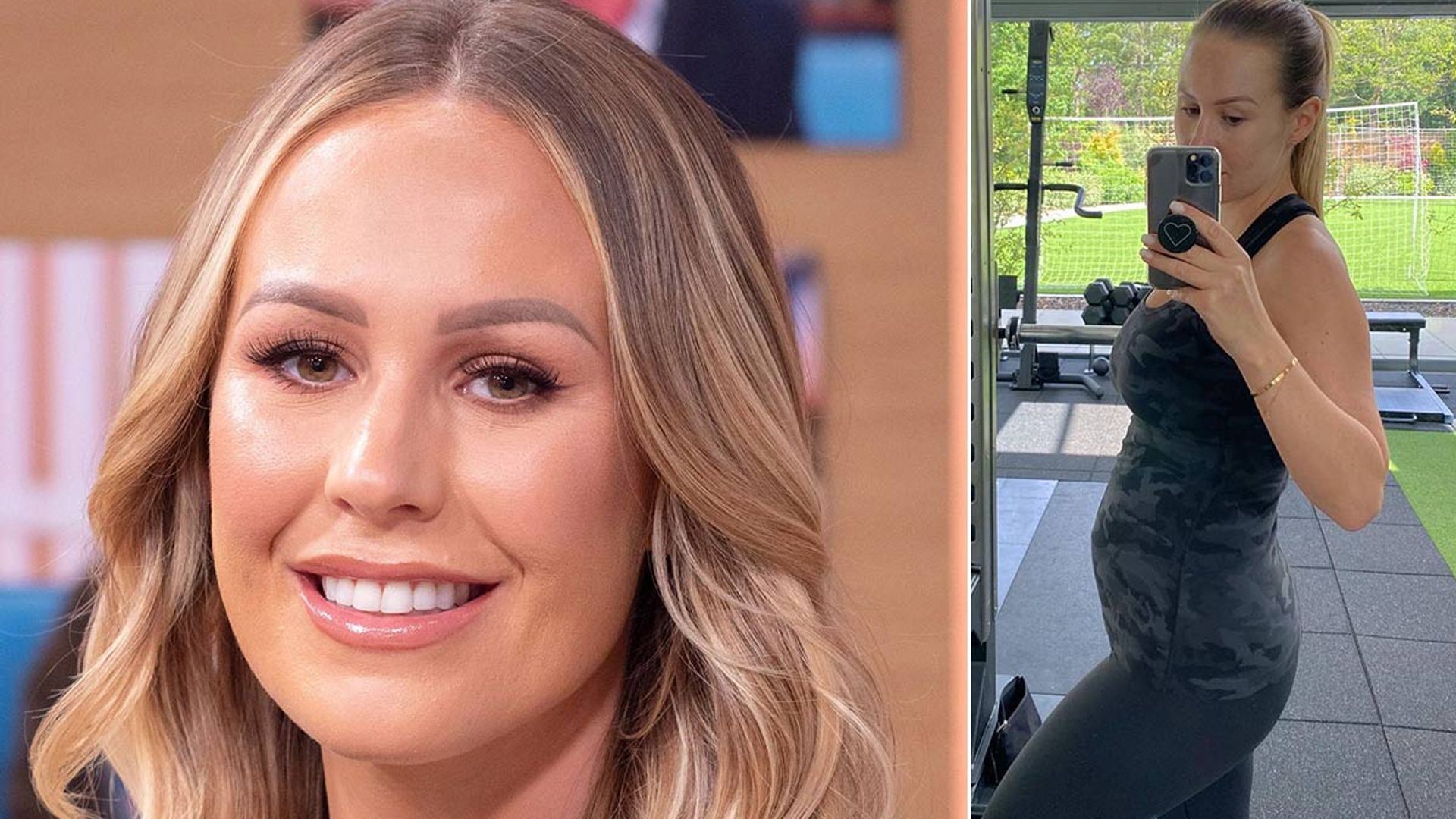 Rio Ferdinand's pregnant wife Kate defends workout with new bump photo ...