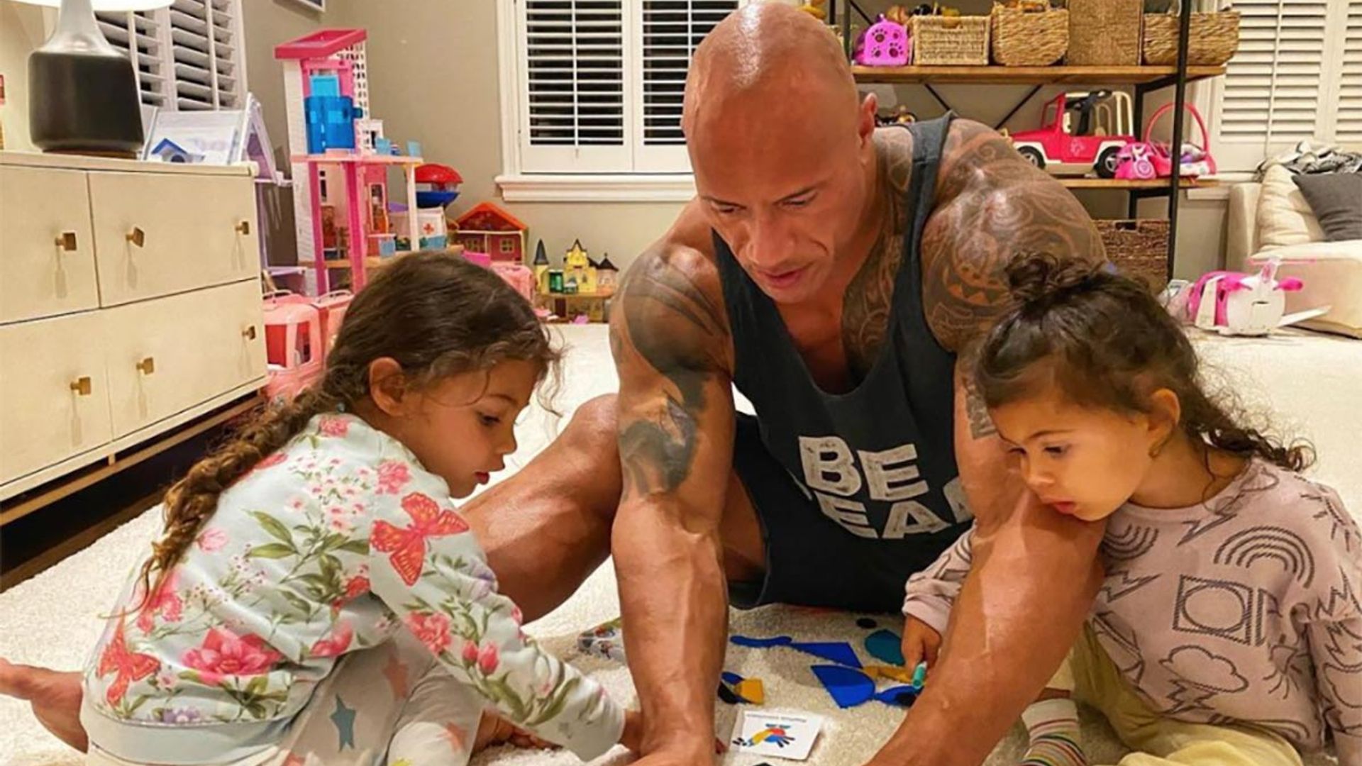 Dwayne The Rock Johnson playing with Barbie is the best Instagram ...