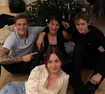 Helena Christensen's rare photo with glamorous mother inside family ...