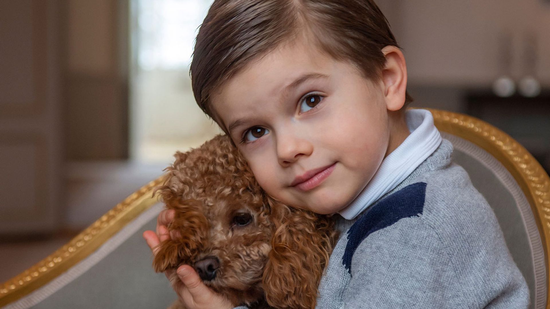 Prince looks angelic in adorable birthday photos inside royal palace ...