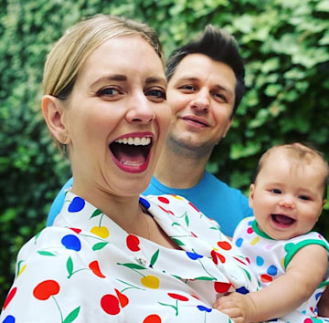 Rachel Riley's baby daughter gatecrashes Pasha Kovalev's dance ...