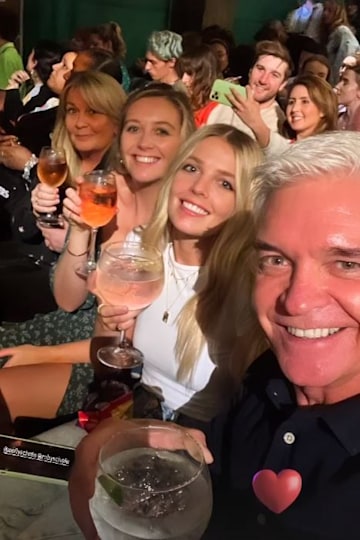 Phillip Schofield enjoys rare night out with ex-wife and daughters | HELLO!