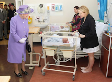 The Queen meeting babies through the years – best photos | HELLO!