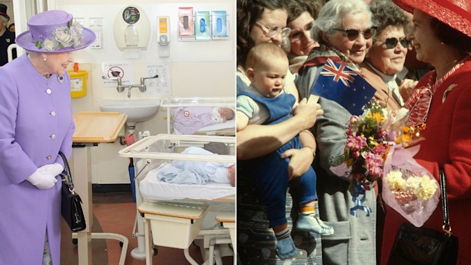 The Queen meeting babies through the years – best photos | HELLO!