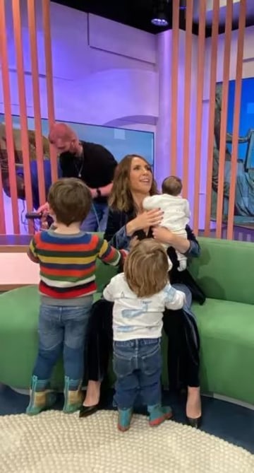 Alex Jones puts on united front with rarely pictured husband and kids ...