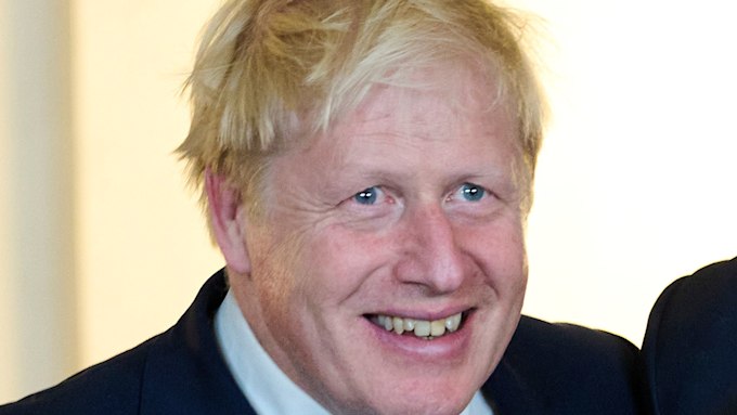 Boris Johnson's lookalike son makes rare appearance as he meets Santa ...