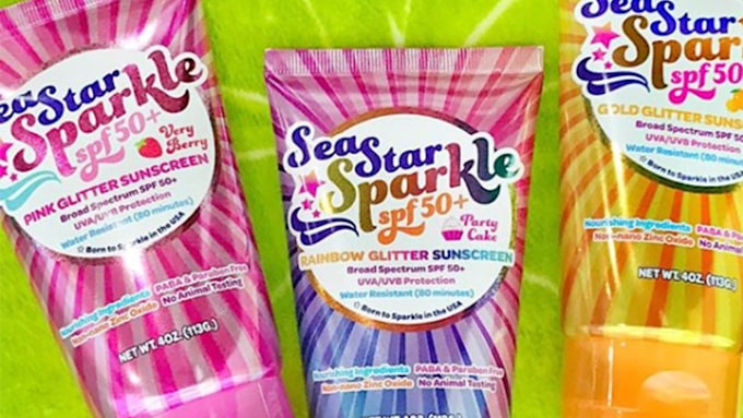 Glitter sunscreen Sea Star Sparkle is sending the internet crazy | HELLO!