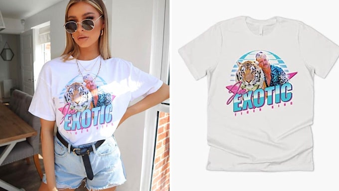 Amazon is selling a Tiger King T-shirt and this Instagram star modelled ...