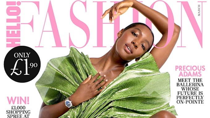 Ballerina Precious Adams graces the front cover of the new HELLO ...