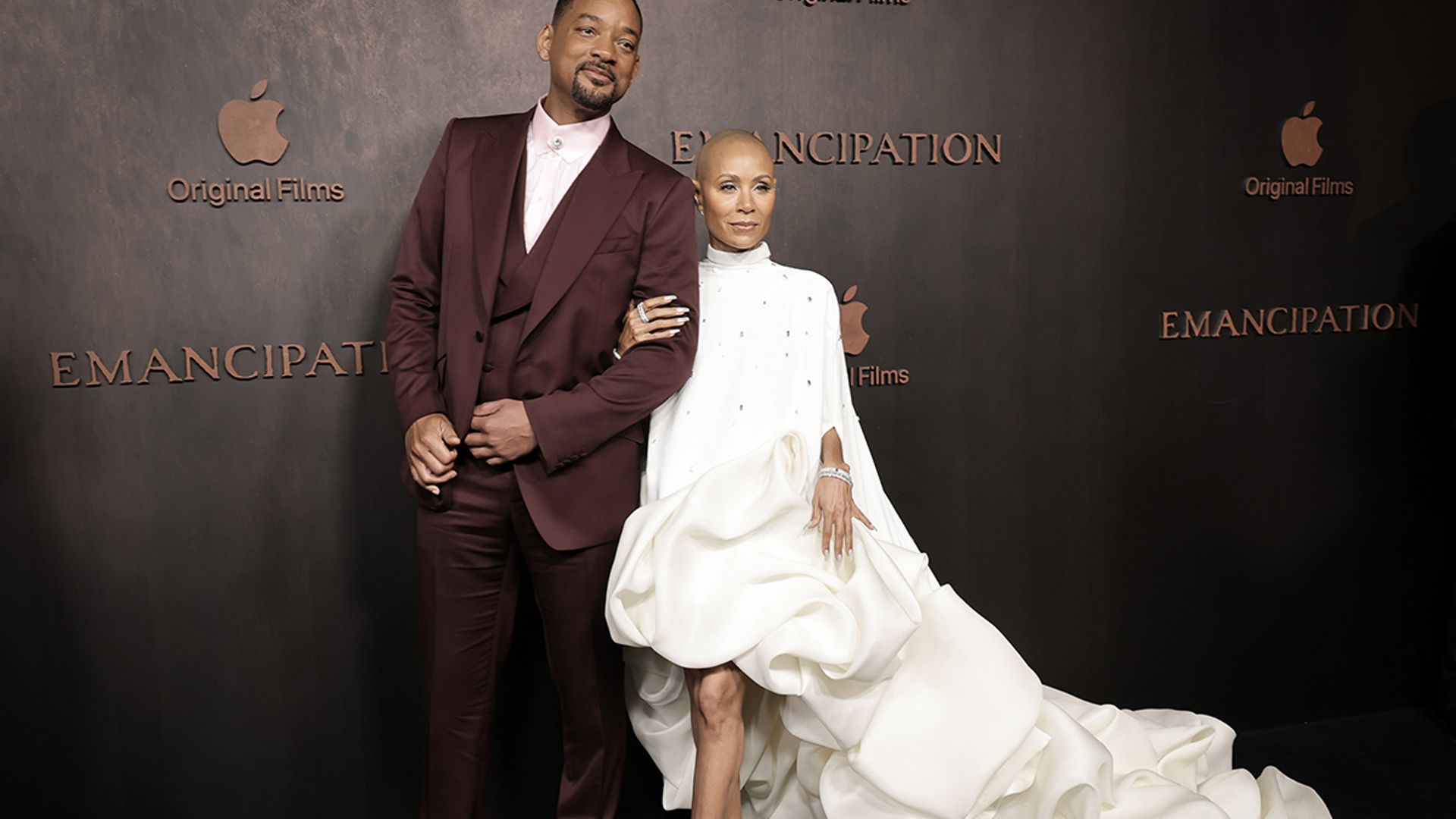 Will Smith and Jada Pinkett Smith make stylish return to the red carpet at Emancipation premiere ...