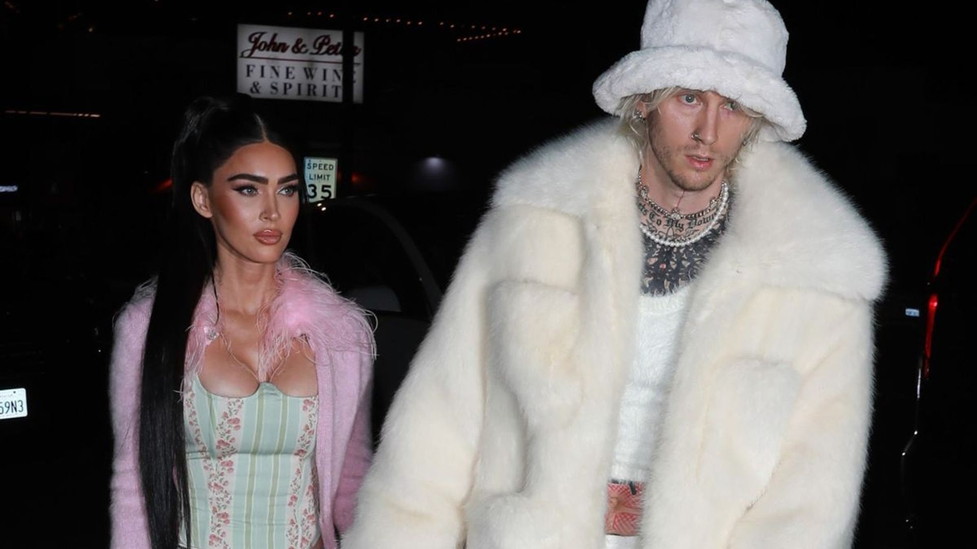 Megan Fox and Machine Gun Kelly channel ‘Y2K at Christmas’ in matching ...