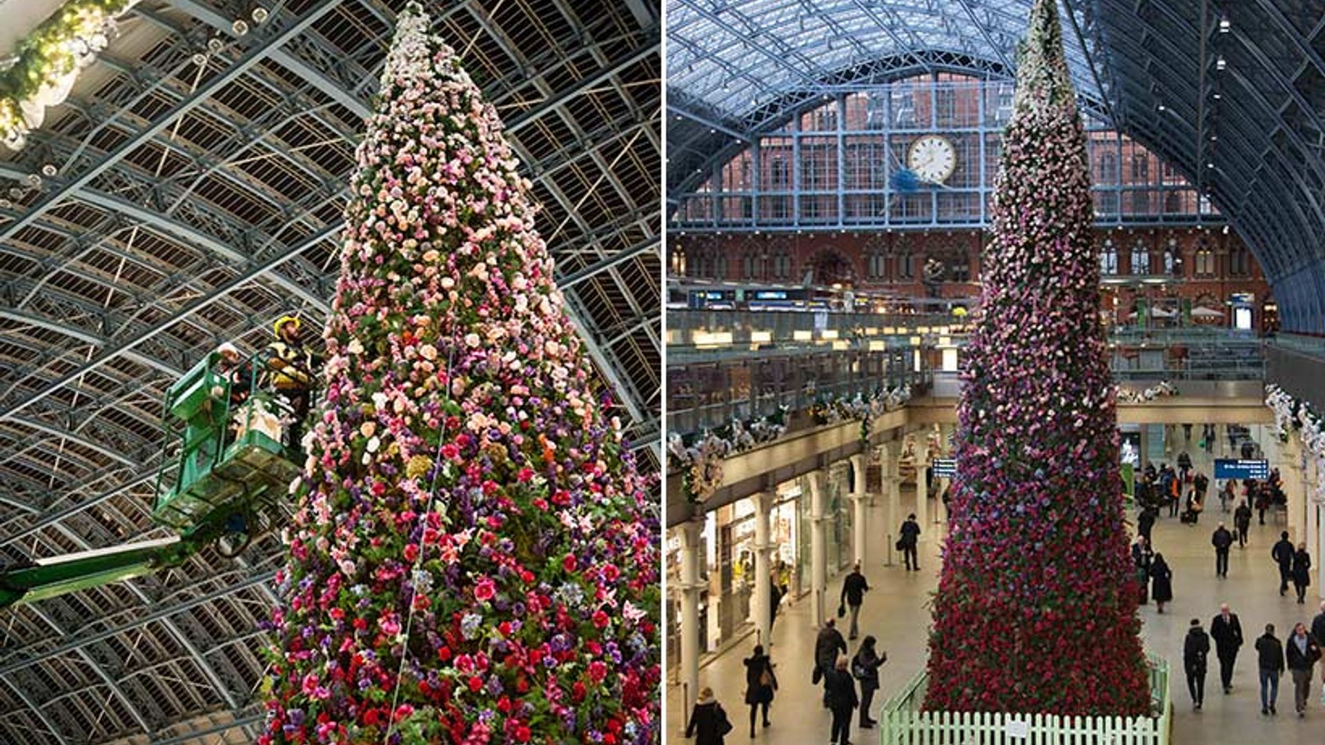 How to decorate your Christmas tree with real flowers | HELLO!