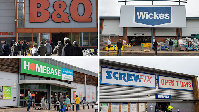 DIY shop opening hours this week: B&Q, Screwfix, Wickes, Homebase | HELLO!