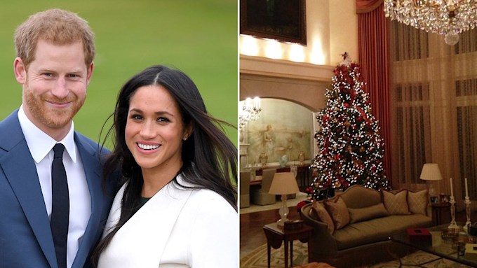Prince Harry and Meghan Markle's new living room unveiled: see inside ...