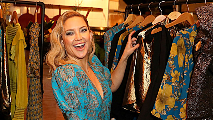 Kate Hudson poses in underwear inside vintage-inspired bedroom | HELLO!