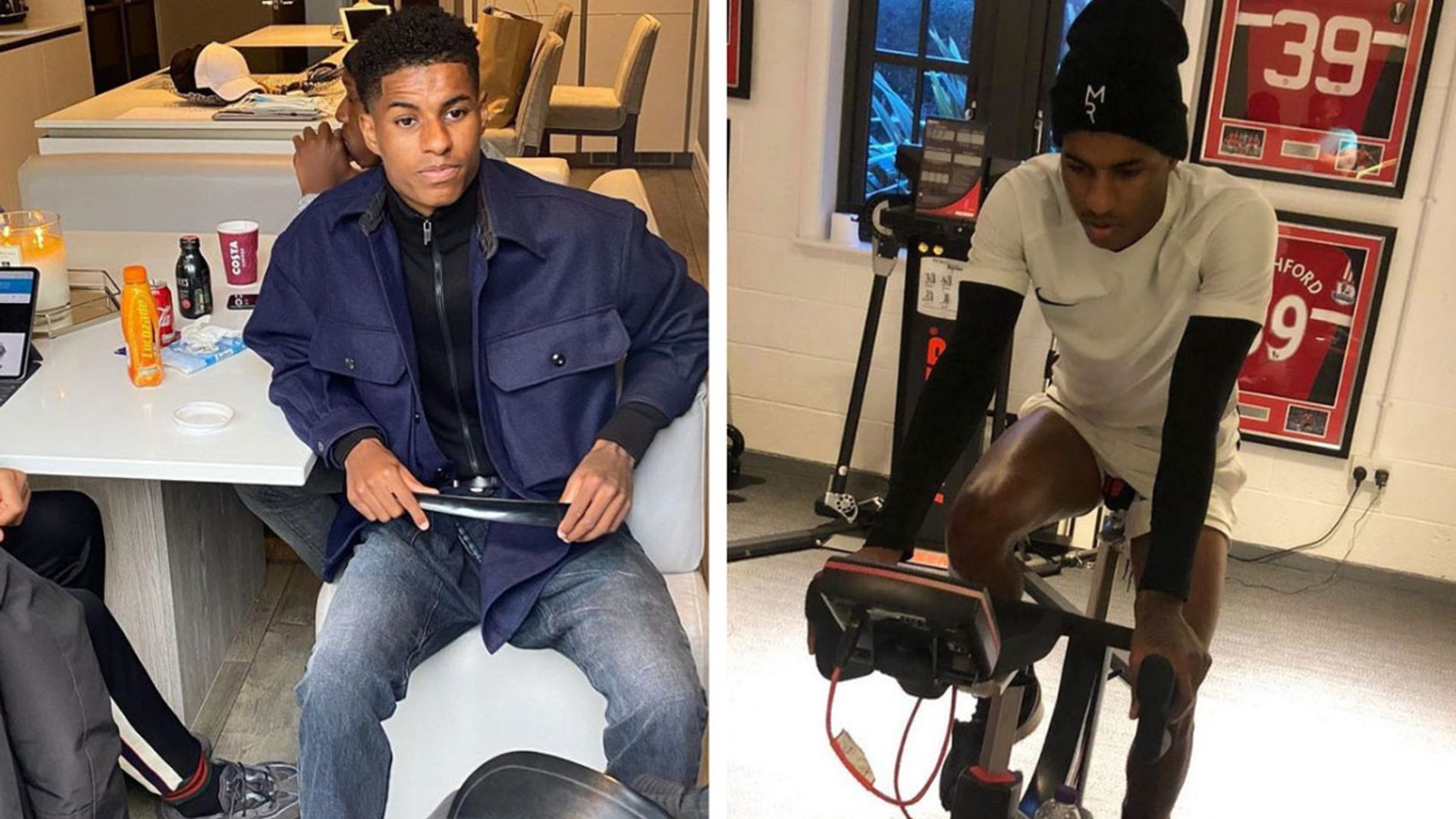 Marcus Rashford wows fans with what he keeps under the stairs | HELLO!