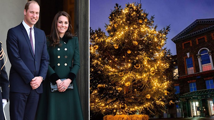 Prince William & Kate Middleton's mammoth Christmas tree is twice the ...