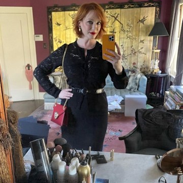 Christina Hendricks’ festively decorated home looks like something from ...