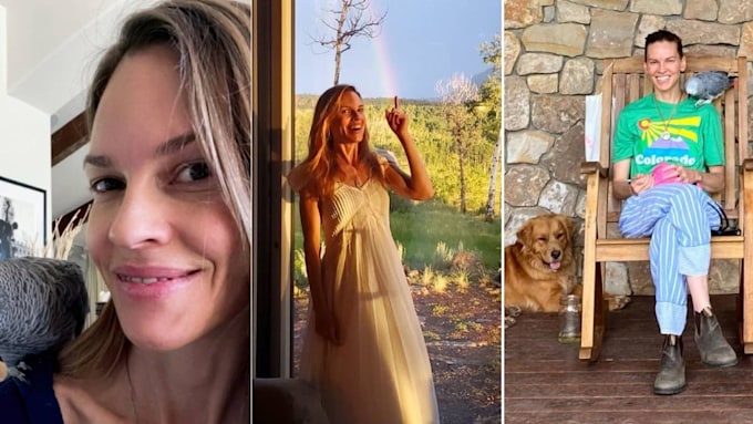 Hilary Swank's multi-million dollar mountain home is like a private ski ...