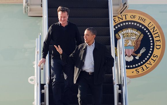 David Cameron US visit: Prime Minister bonds with Barack Obama during ...