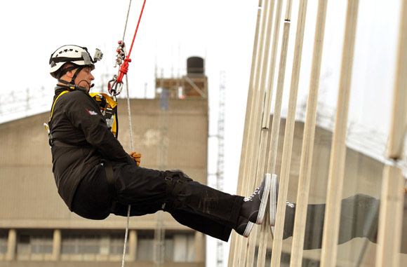 Prince Andrew abseils down The Shard for charity | HELLO!