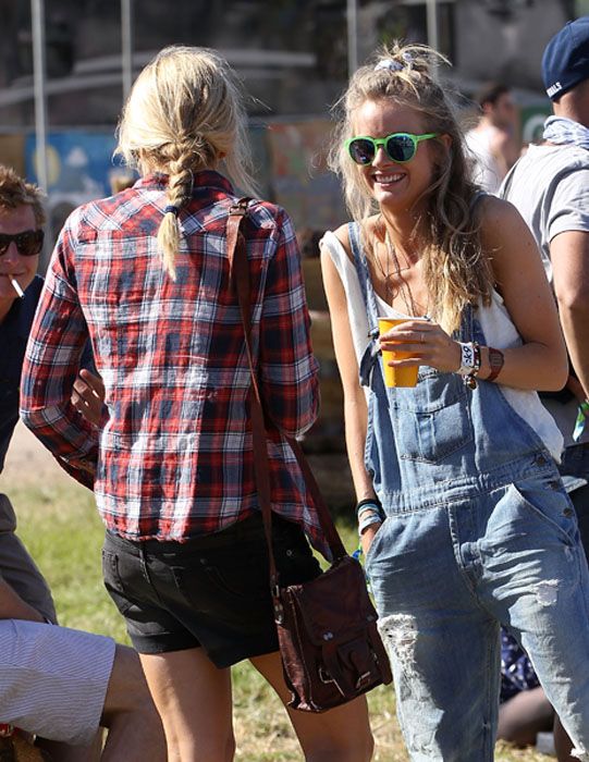 Prince Harry and his girlfriend Cressida Bonas party at Glastonbury ...