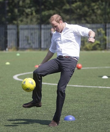 Prince William organises first ever football match in Buckingham Palace ...