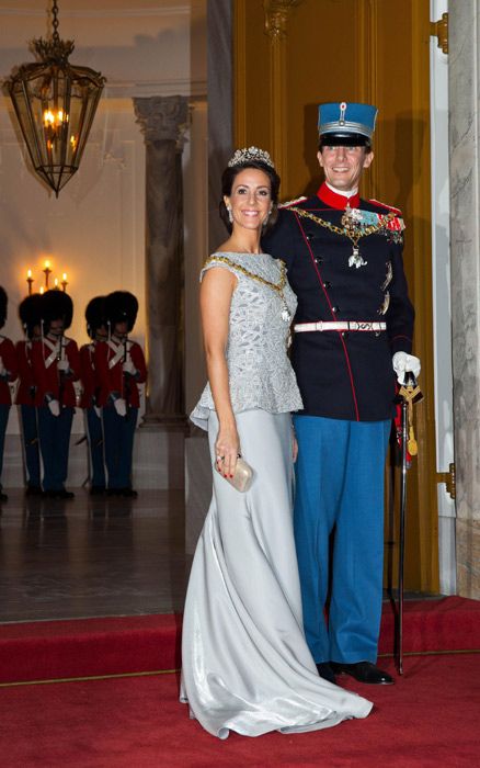 Princess Marie and Princess Mary of Denmark wear tiaras for Denmark's ...