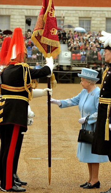 Prince Harry and the Queen at parade | HELLO!
