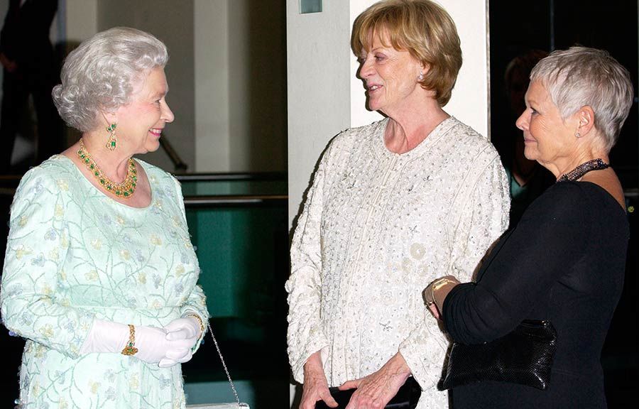 Dame Maggie Smith joins the Queen and Prince Philip for Windsor Castle ...