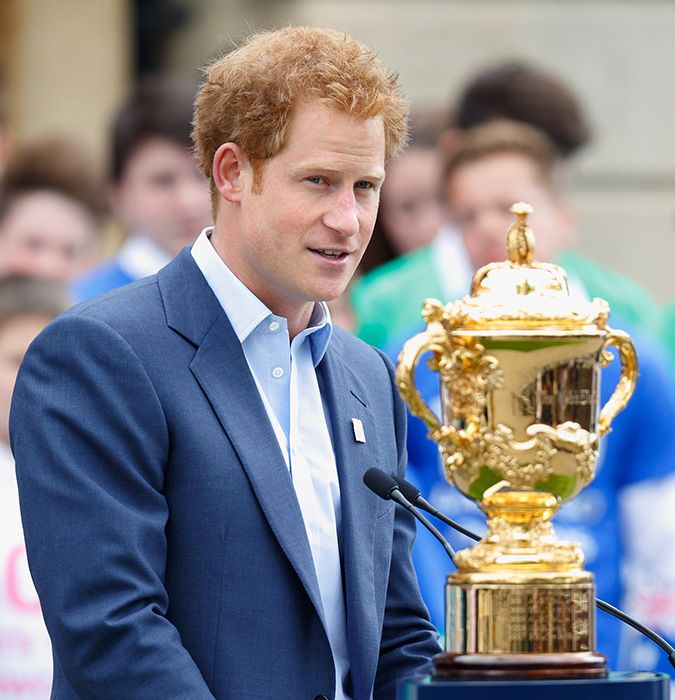 Prince Harry and Jonny Wilkinson launch rugby trophy tour | HELLO!