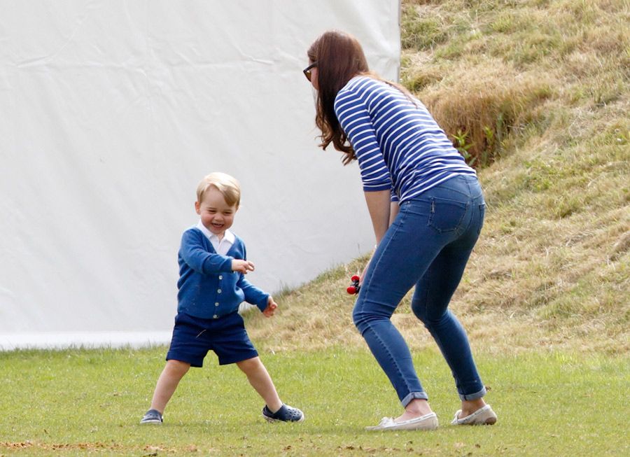 Kate Middleton and Prince George dance at polo | HELLO!